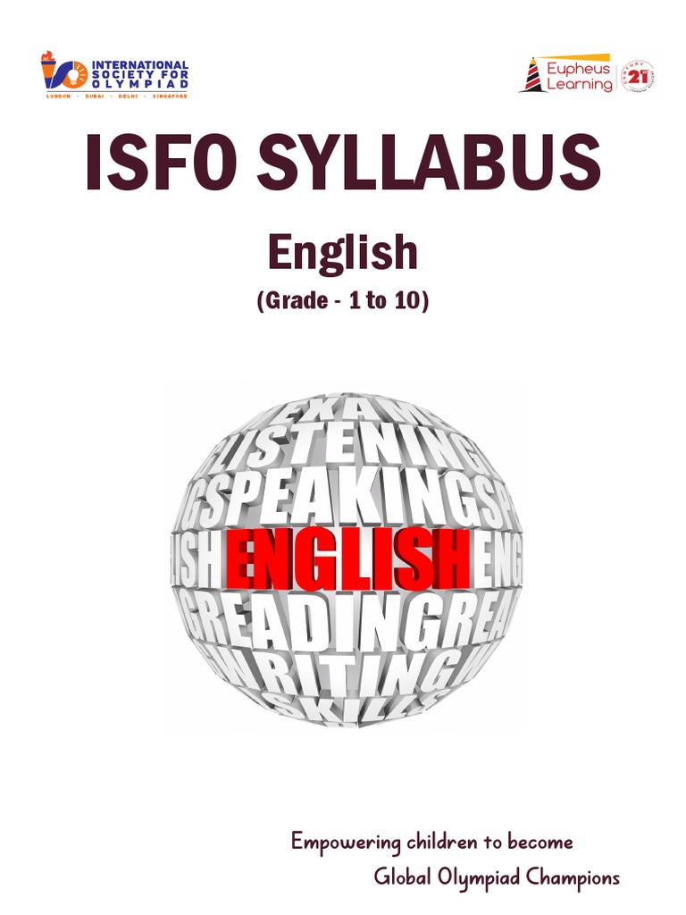 Isfo Syllabus: English | PDF | Adverb | Grammatical Tense