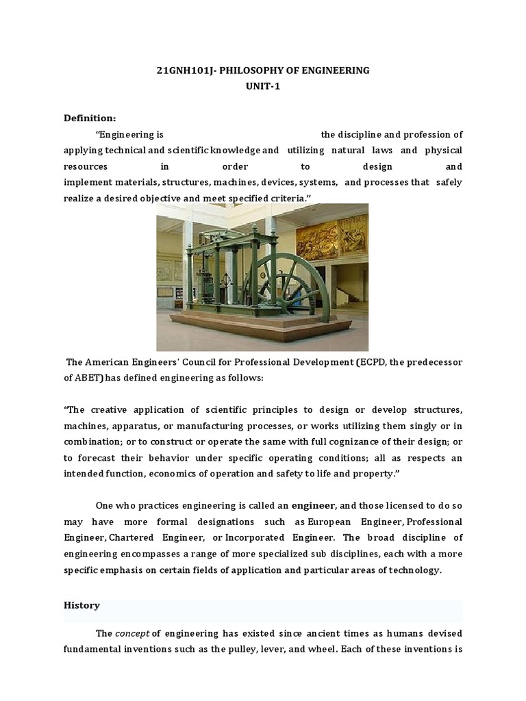 Engineering Philosophy | PDF | Science | Engineering