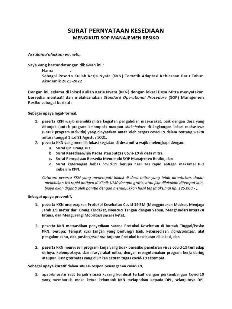 Scrib 3 Sop KKN | PDF