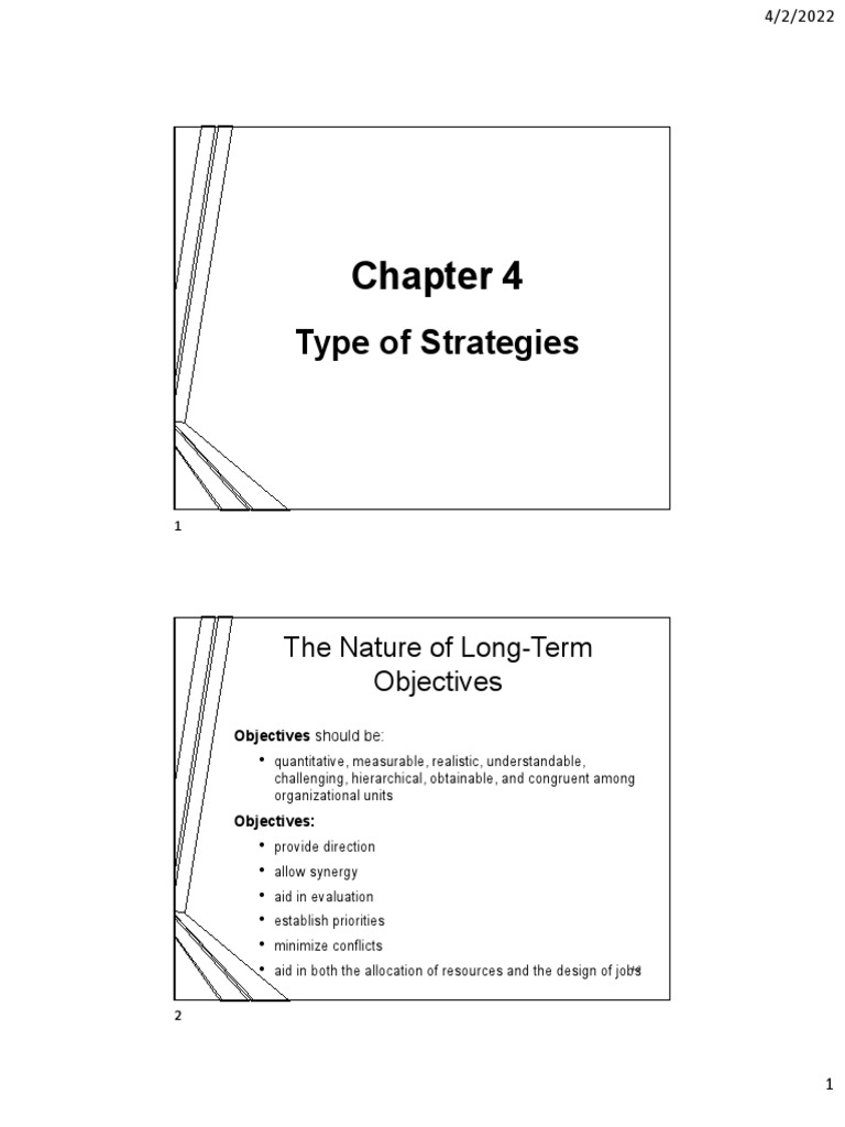 Chapter 4 - Types of Strategies | PDF | Takeover | Mergers And Acquisitions