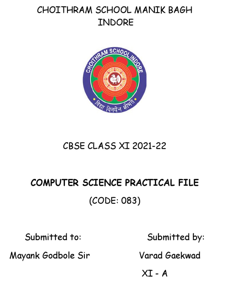 CS Practical File (Term II) | PDF | Information Age | Computer Engineering