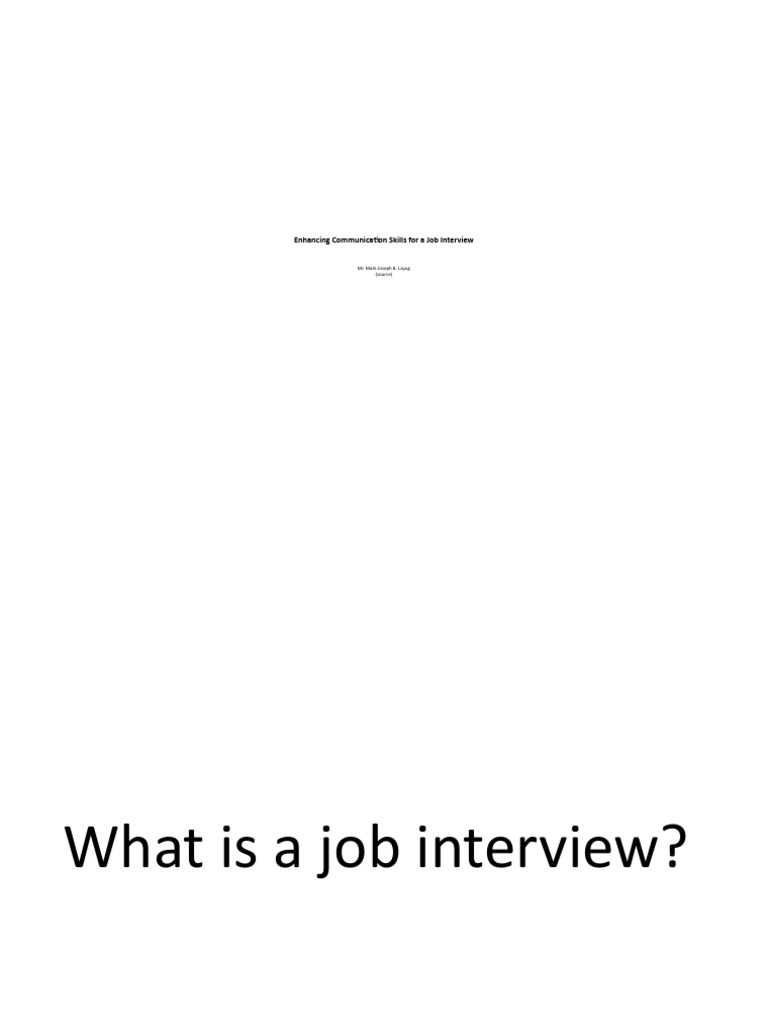 Interview Powerpoint | PDF | Job Interview | Integrity