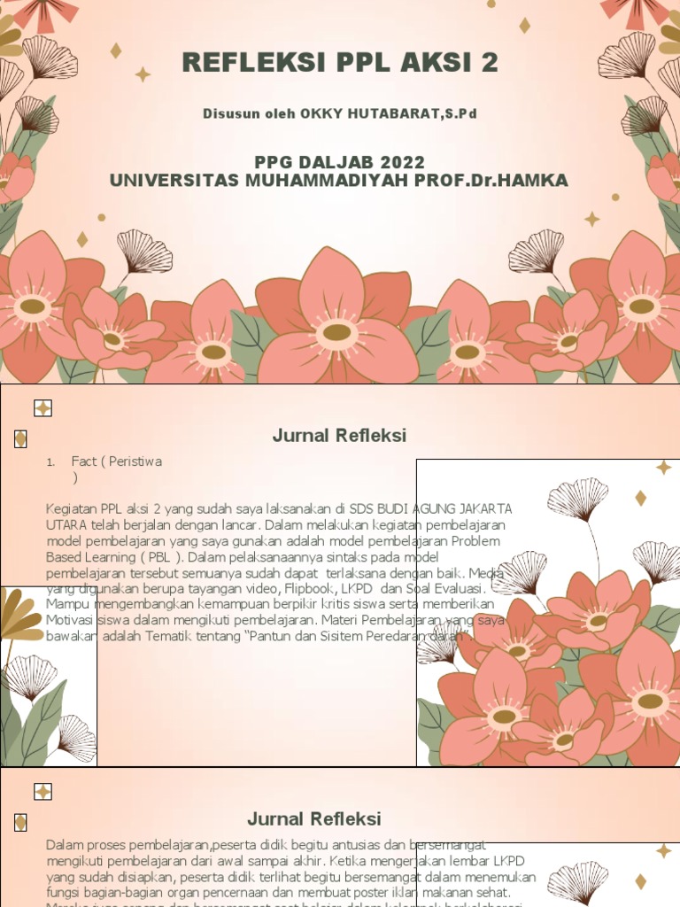 Refleksi PPL Aksi 1 | PDF