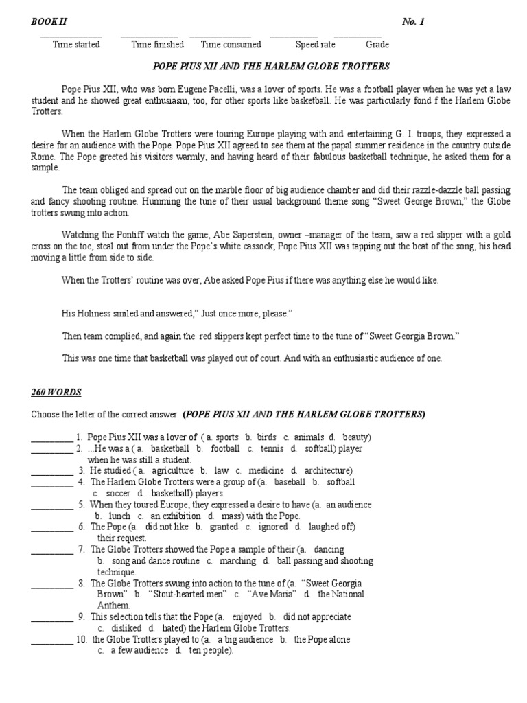 TESTING READING POWER (Grade 8) Edited | PDF