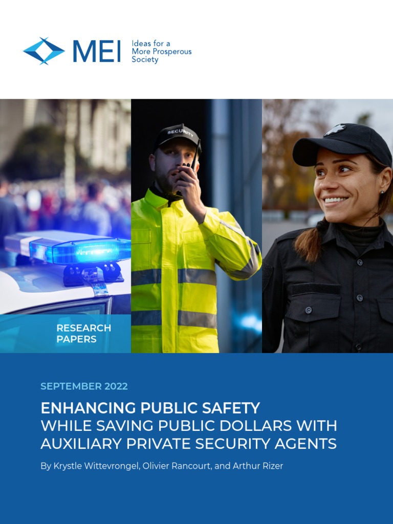 Enhancing Public Safety While Saving Public Dollars With Auxiliary Private Security Agents ...