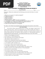 Grade 7 English With Answer Key | PDF | English Language | Linguistics