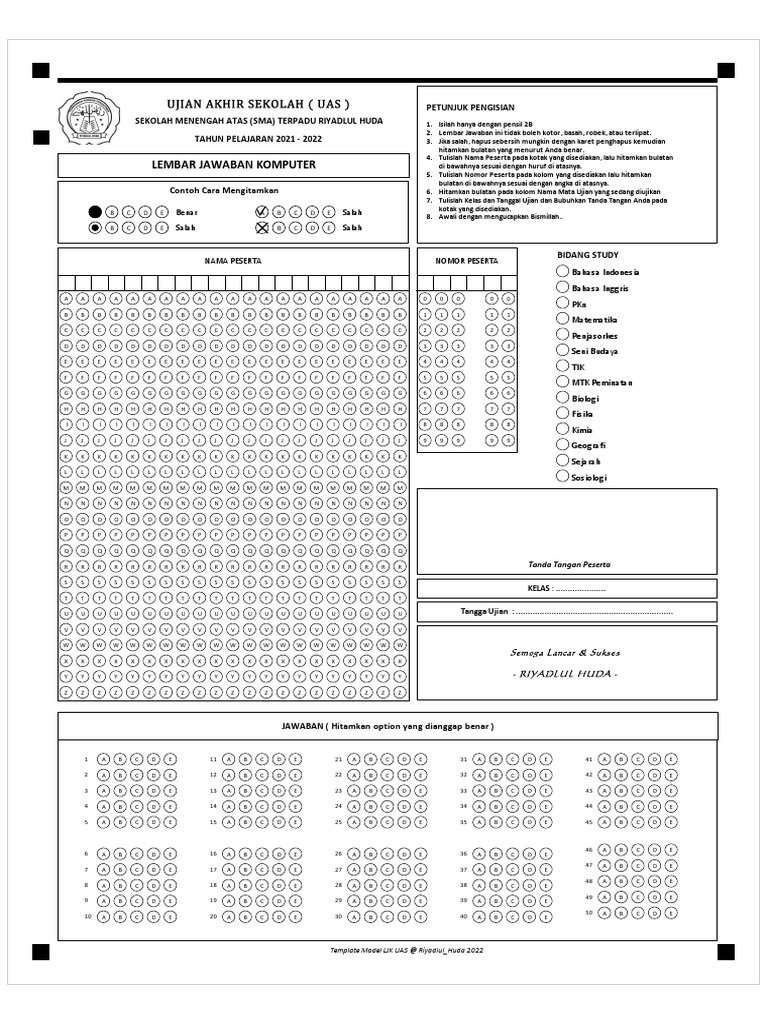 LJK Uas Sma 21-22 Fix Polos | PDF