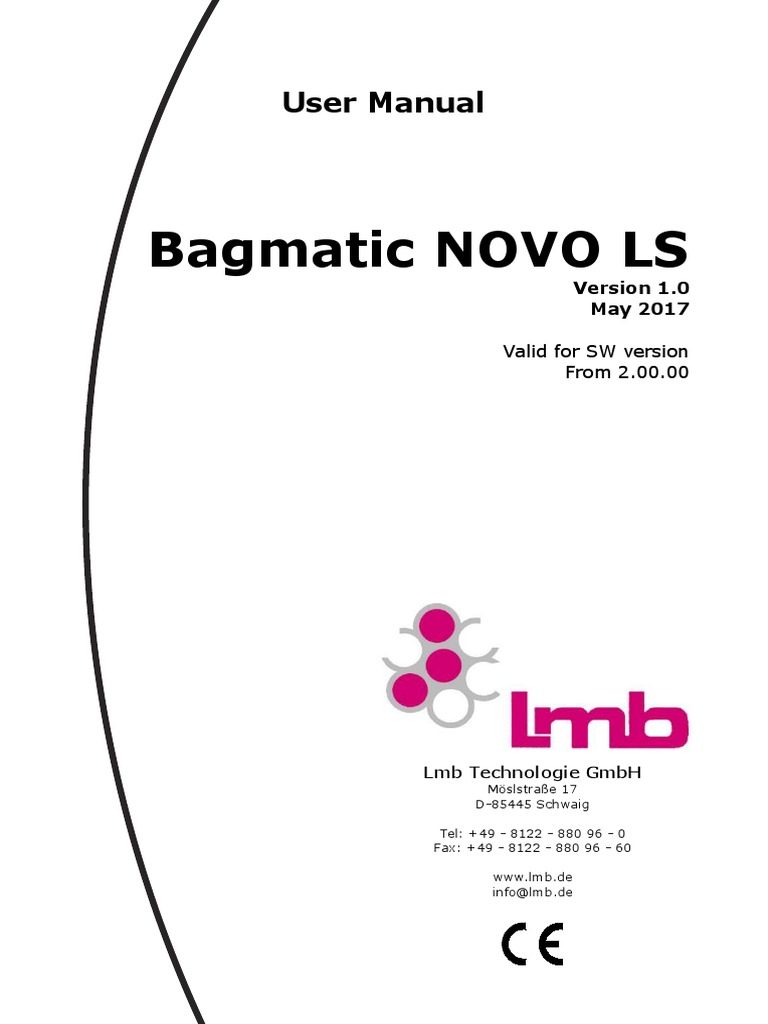 A5 User-Manual - Bagmatic Novo LS - v1.0 - EN | PDF | Battery Charger ...