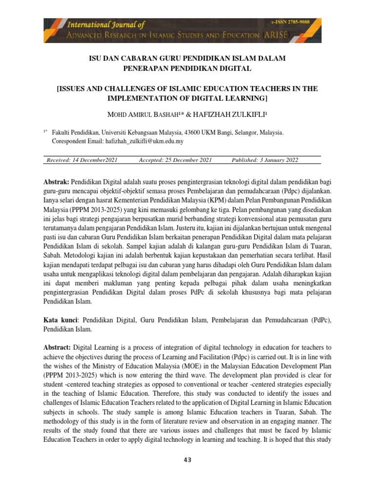 Arise 2021 2103 Amirul | PDF