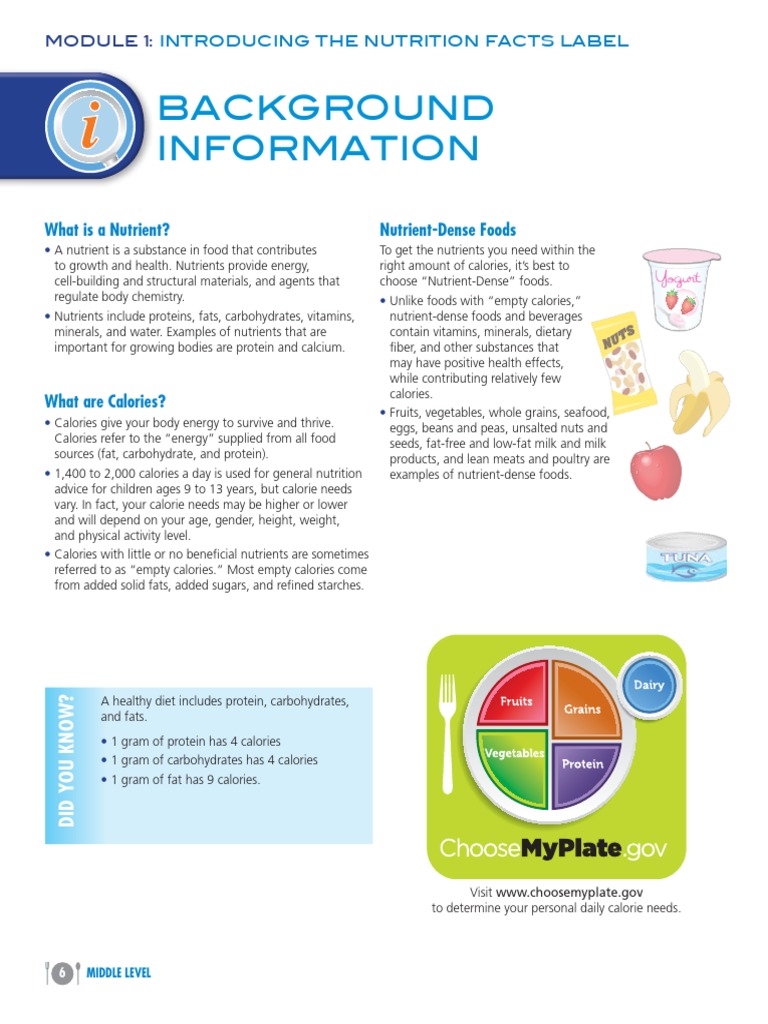 Nutrition Facts Label | PDF | Nutrition Facts Label | Healthy Diet