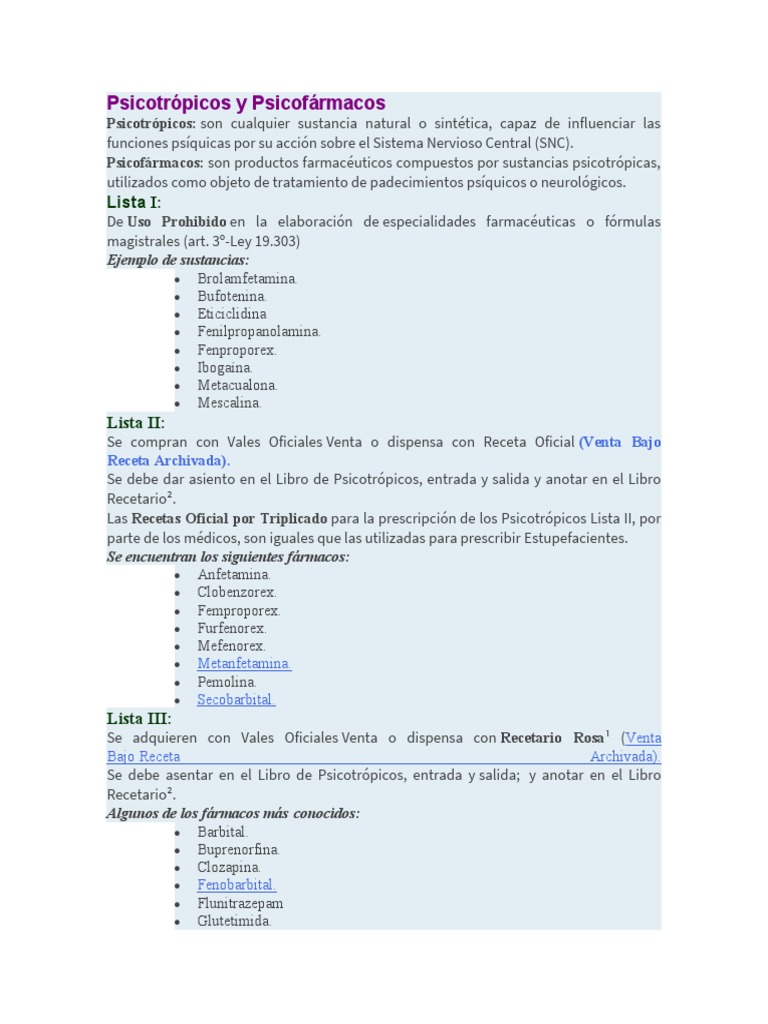 Psicotrópicos y Psicofármacos.. | PDF | Prescripción médica | Morfina