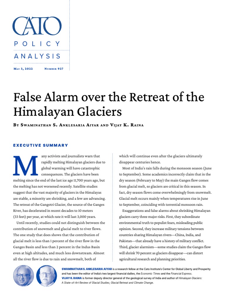 False Alarm Over The Retreat of The Himalayan Glaciers | PDF | Glacier ...