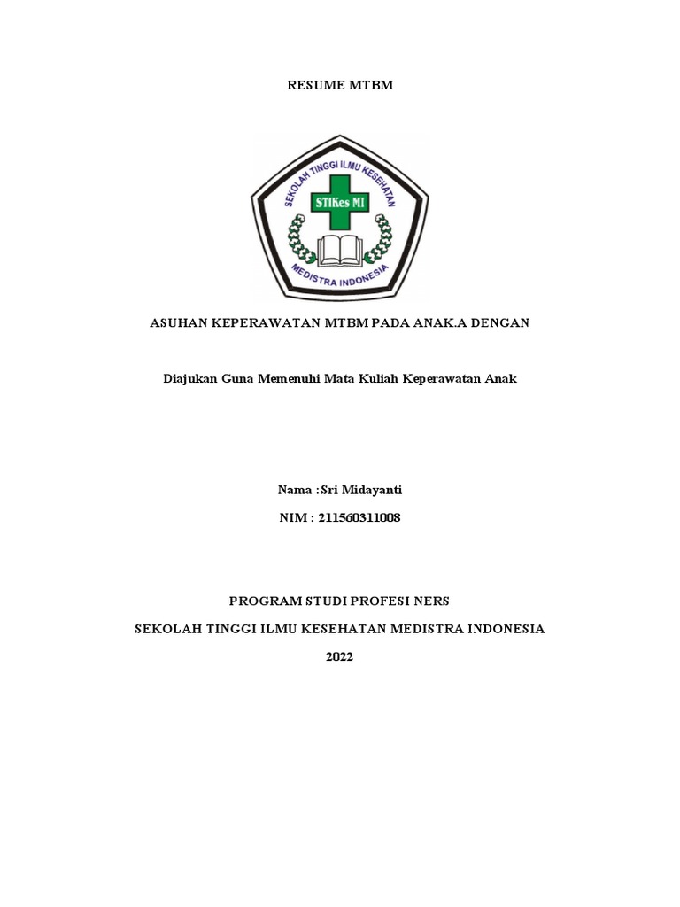 Laporan Kasus MTBM | PDF