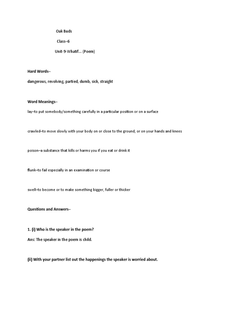 Unit.9 Poem | PDF | Self-Improvement