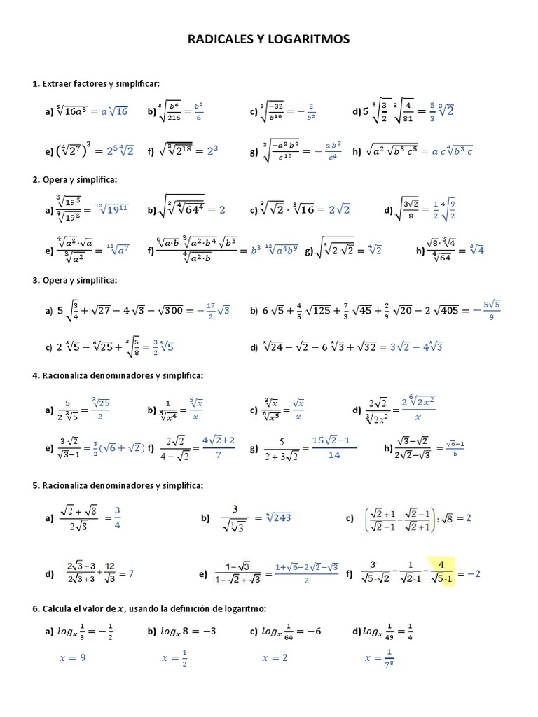 Soluciones Hoja 2 | PDF | Decibel | Matemáticas