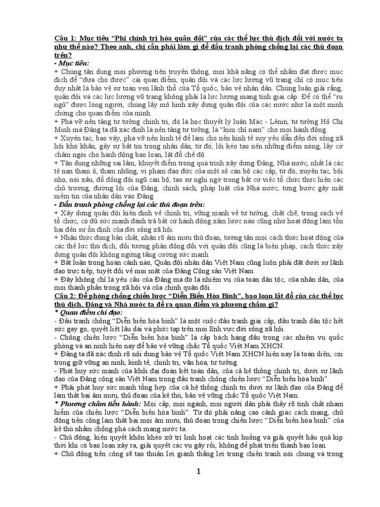 Đề-cương-QPAN-HP2 | PDF