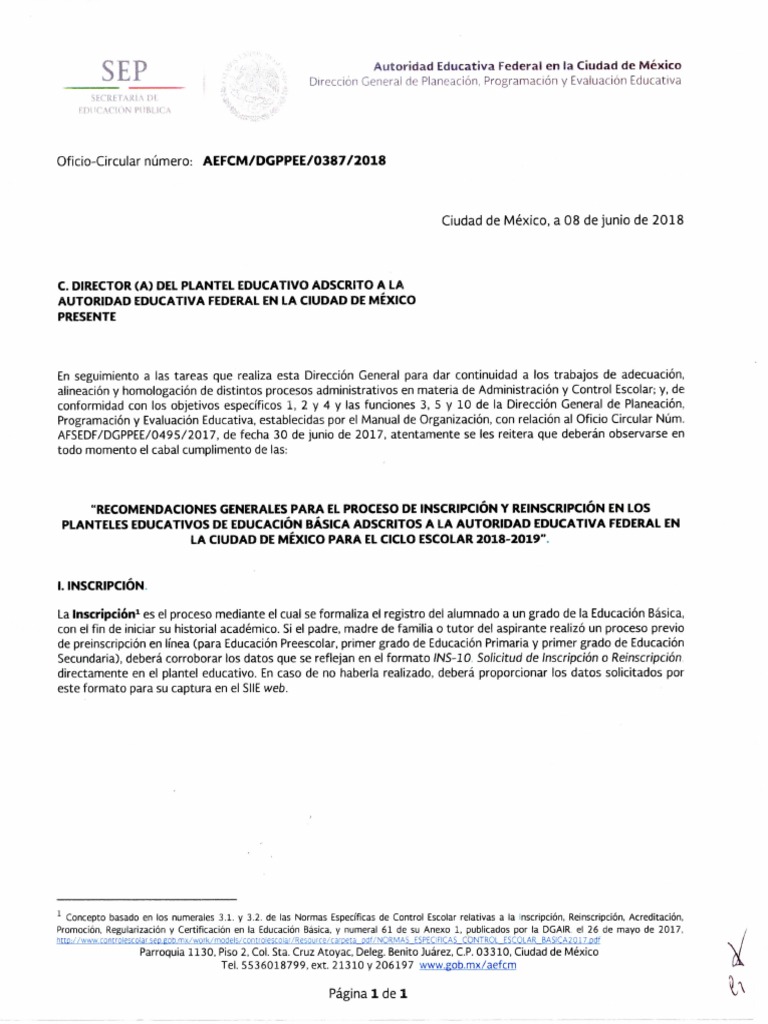 AVISO No. 442 Anexo1 Oficio Circular 0387 2018 - Proceso de Inscripcipones 2018-2019 - 08062018 ...