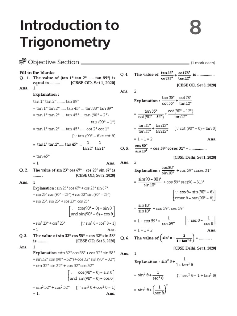 Introduction To Trigonometry | PDF | Trigonometric Functions | Geometry