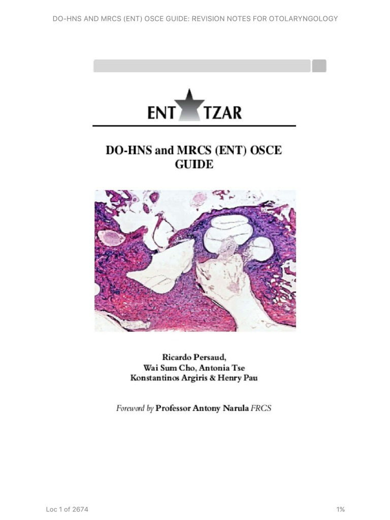 Ent Tzar - Dohns Guide PDF | PDF