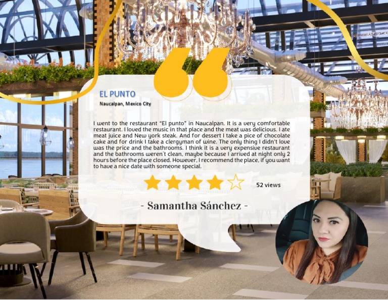 Write A Restaurant Review | PDF