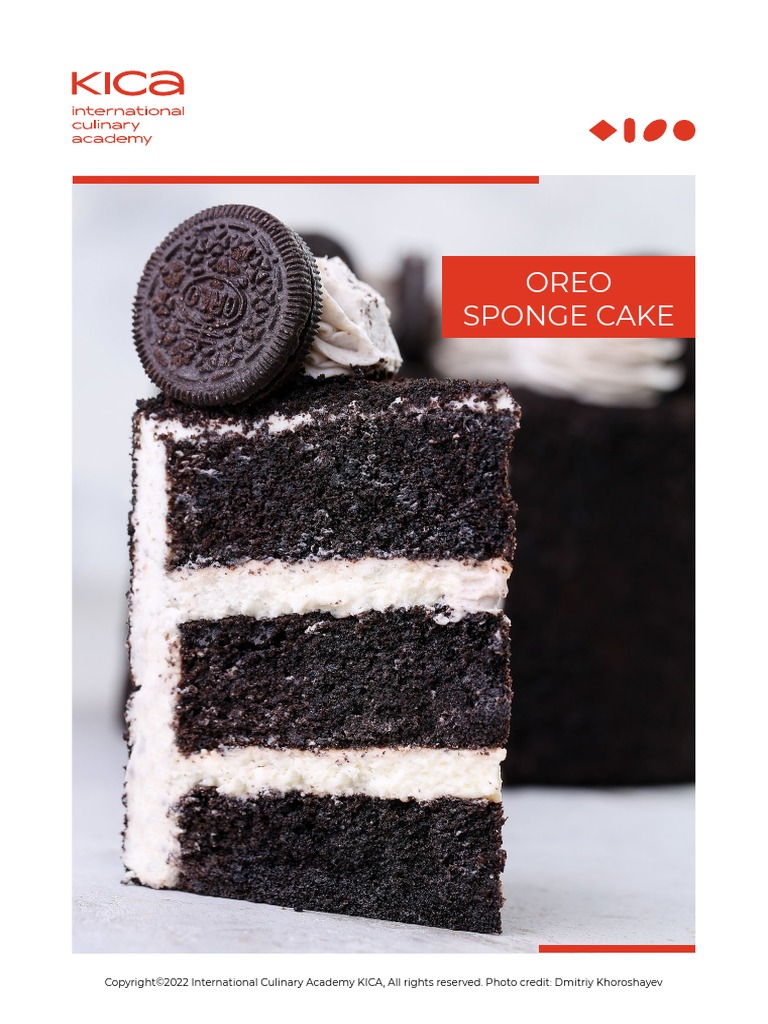 Oreo Sponge Cake | PDF | Cakes | Icing (Food)