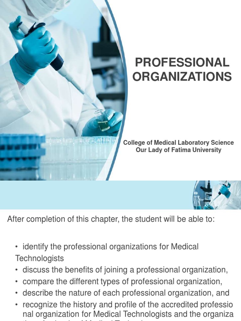 Professional Organizations in Medical Technology | PDF | Health Care ...