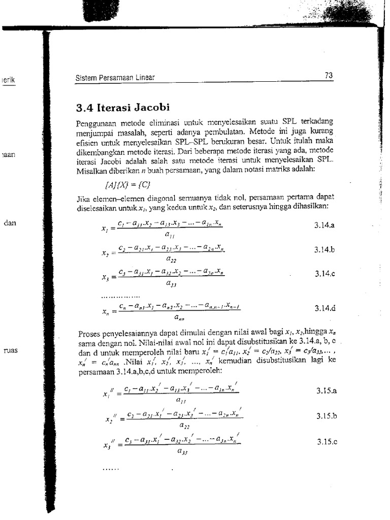 Iterasi Jacobi | PDF
