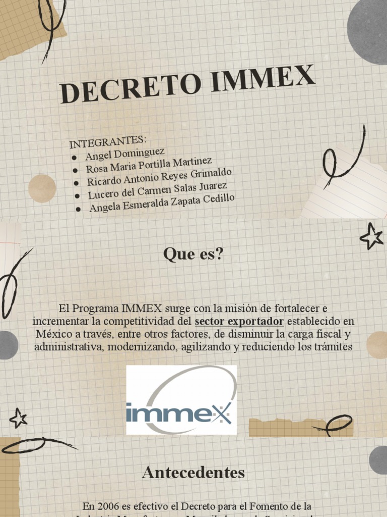 IMMEX | PDF | Procesos de negocio | Economias