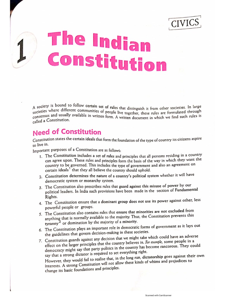 Civics Chapter 1 | PDF