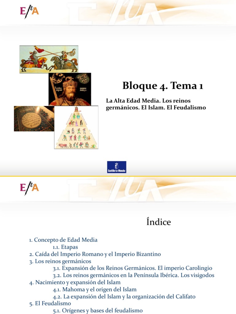 Esquema Tema 1 | PDF | imperio Bizantino | Feudalismo