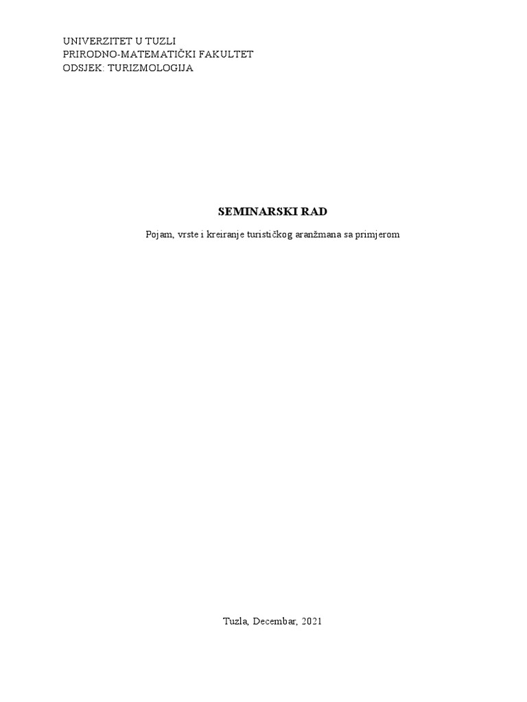 Seminarski Rad | PDF