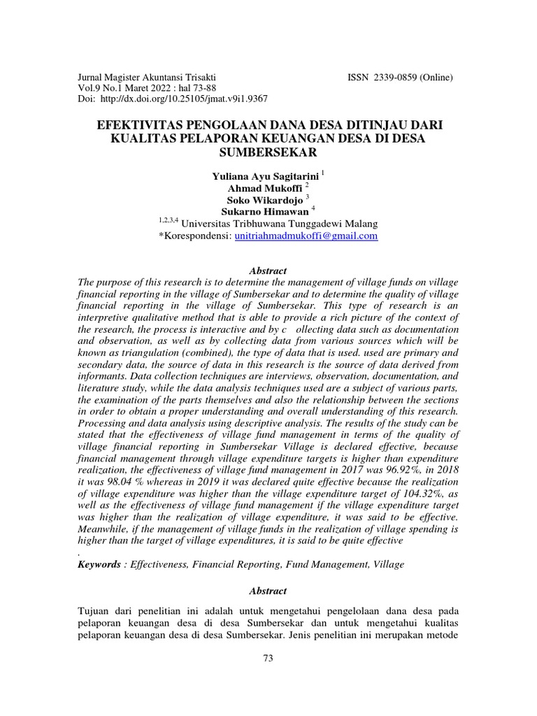 Jurnal Magister Akn Trisakti | PDF | Computing | Information Retrieval