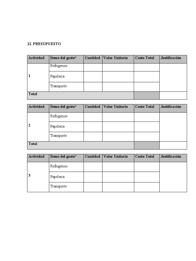 Formato de Presupuesto | PDF