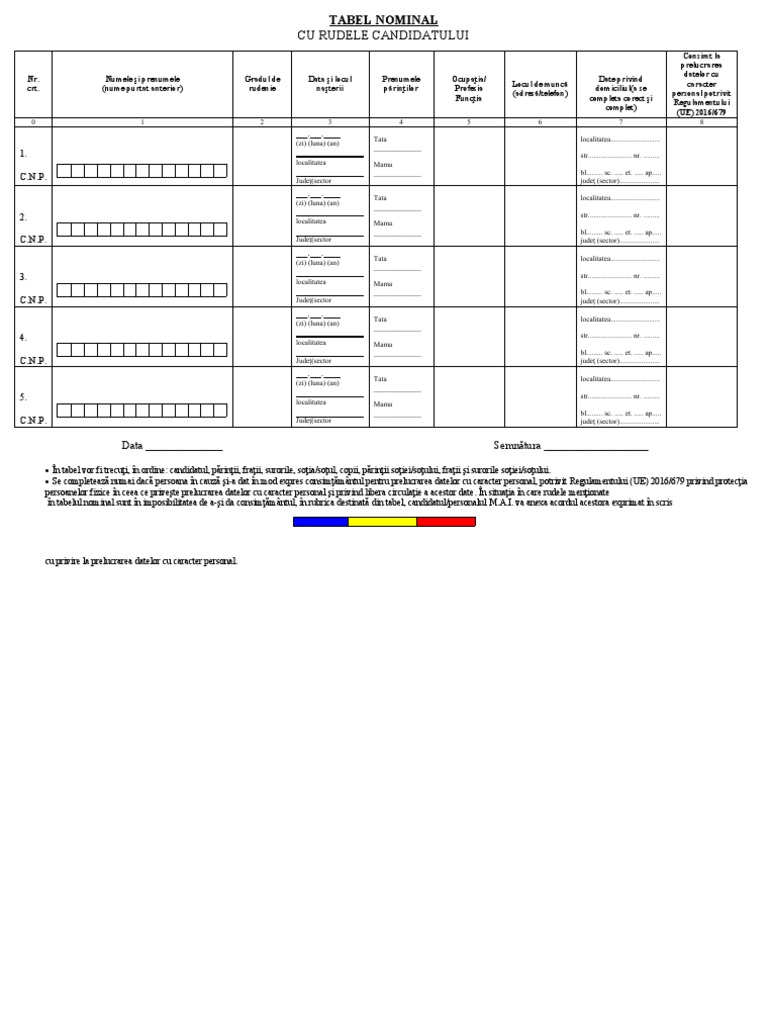 Tabel Rude Concurs IEVR | PDF
