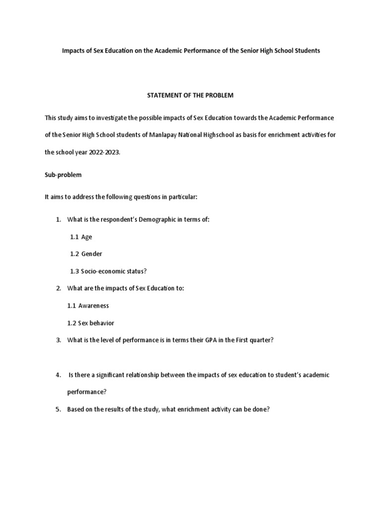 PARTIAL | PDF | Sex Education | Human Sexual Activity