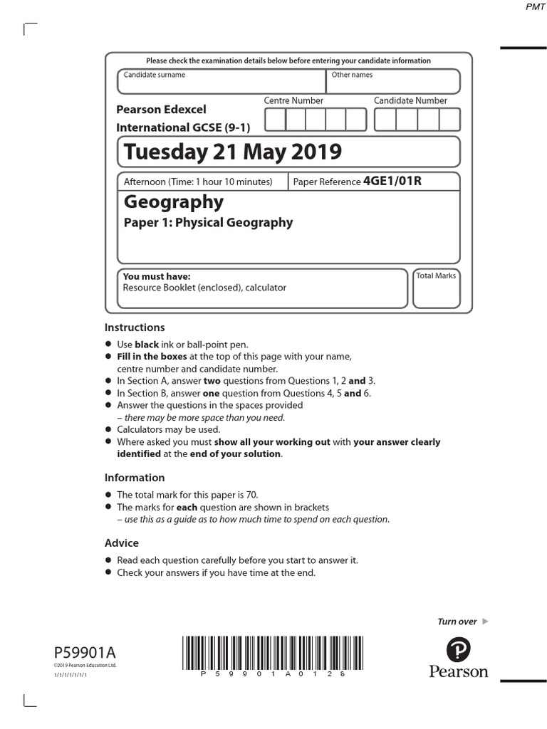 June 2019 (R) QP - Paper 1 Edexcel Geography IGCSE | PDF | River ... June 2019 (R) QP - Paper 1 Edexcel Geography IGCSE | PDF | River ...