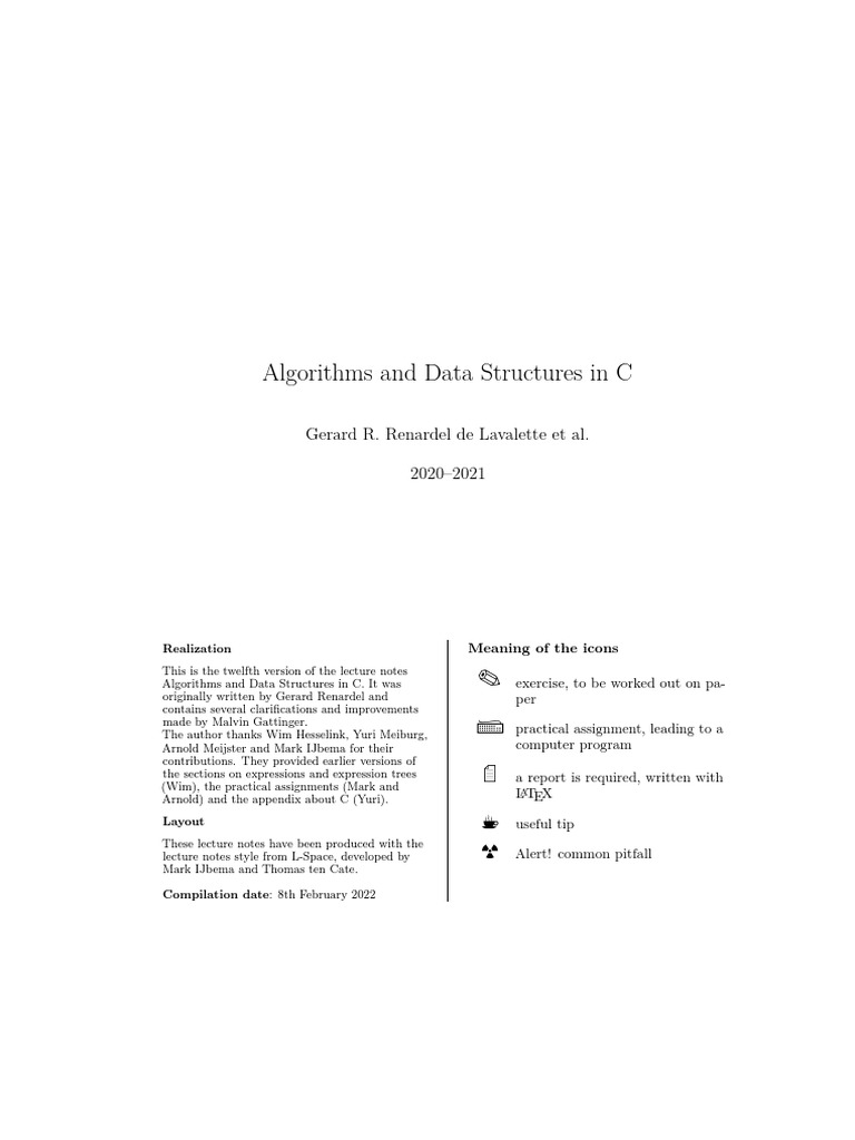 Algorithms And Data Structures Reader1 Pdf Queue Abstract Data Type Pointer Computer 