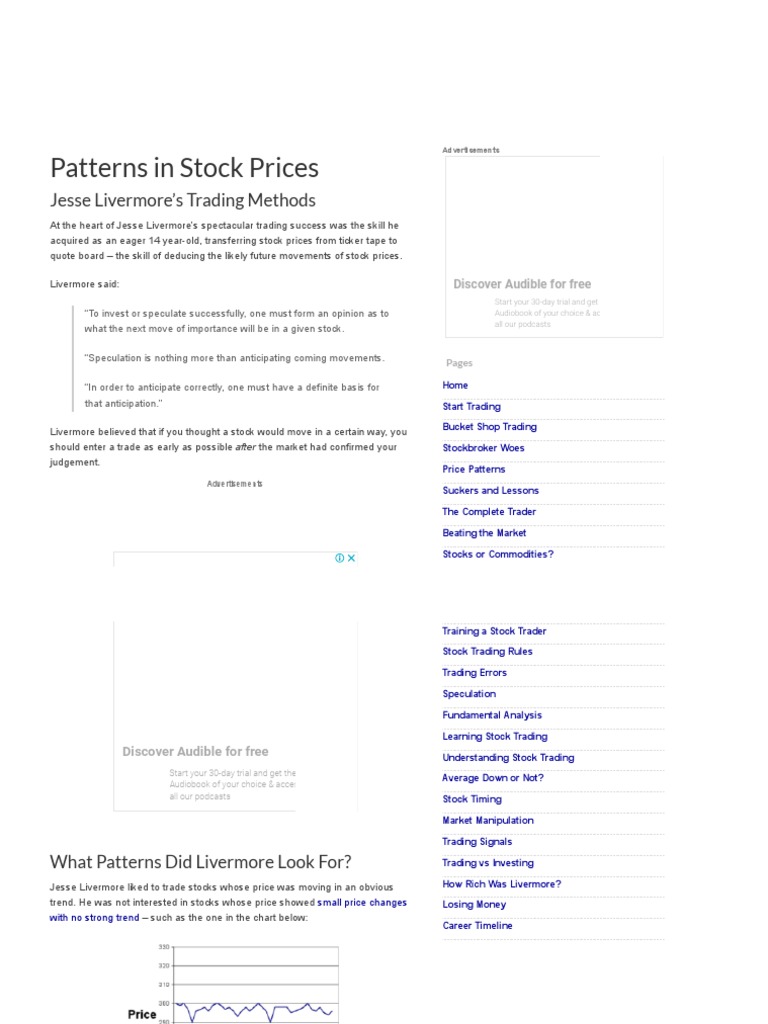 Patterns in Stock Prices PIVOTE Jesse Livermore | Download Free PDF ...