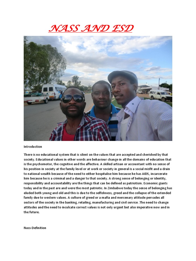 NASS AND ESD: Preparing Zimbabwean Citizens | PDF