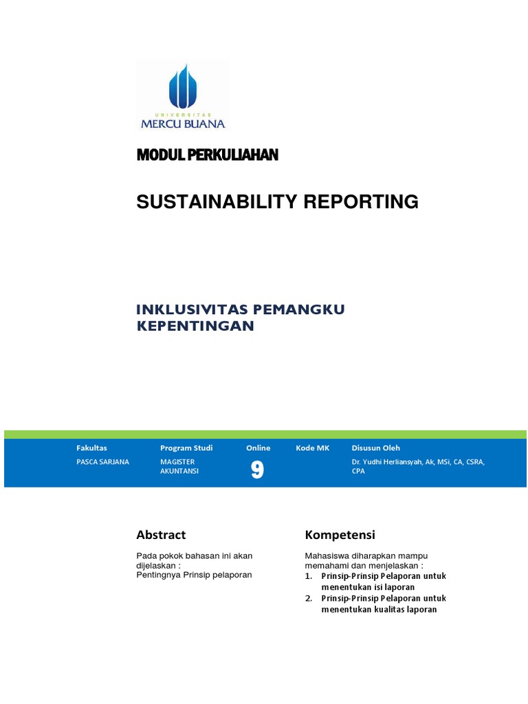 MODUL-8 - Mengacu Ke GRI | PDF