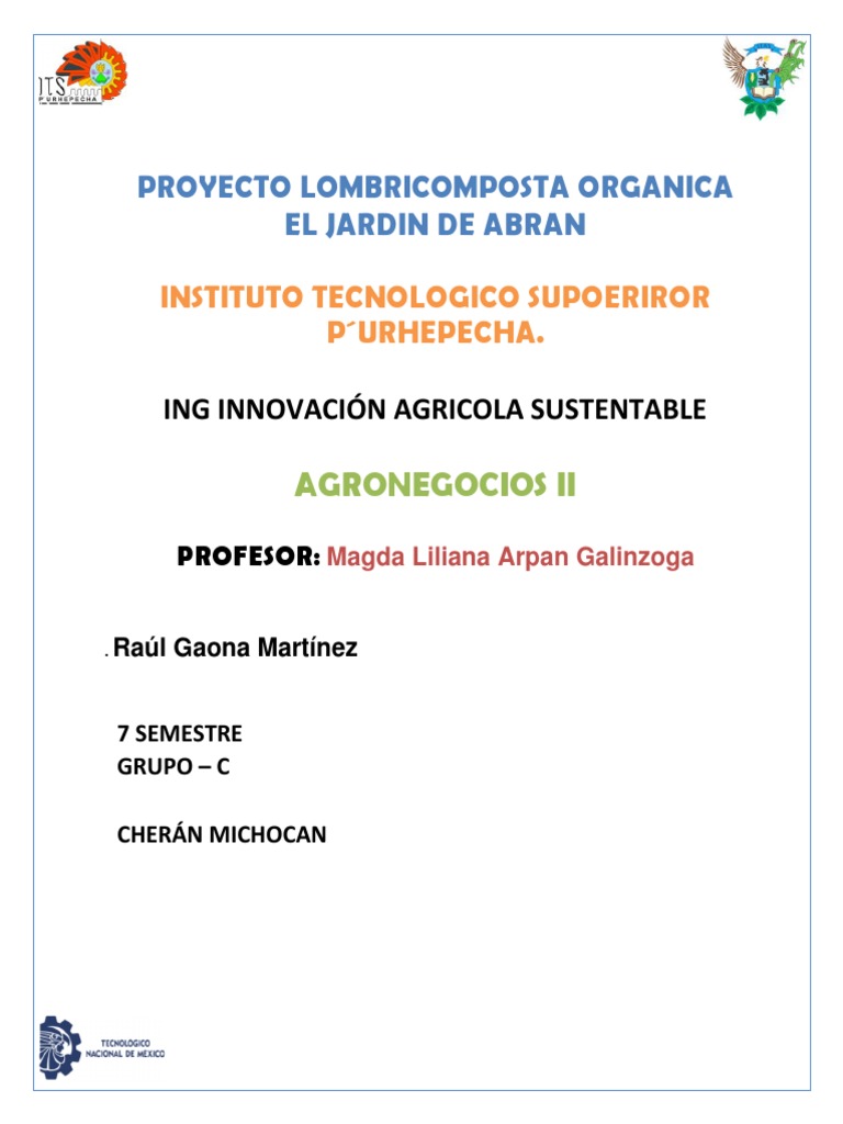 Lombricomposta: Fertilizante Orgánico | PDF | Fertilizante | Calidad ...