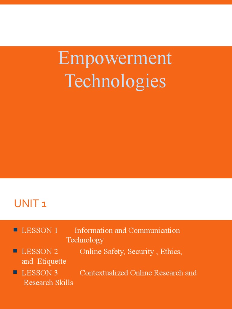 Empowerment Tech.-Lesson-1-3 | PDF | World Wide Web | Internet & Web
