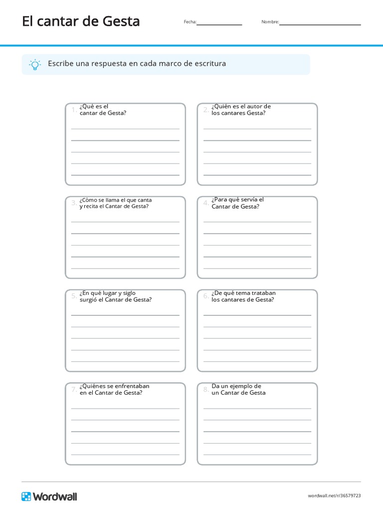 El Cantar de Gesta | PDF