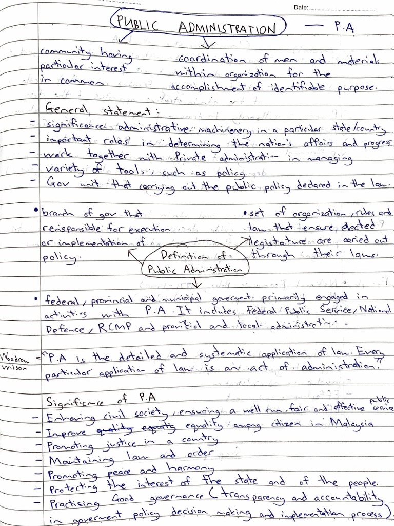 PAD102 Chapter 1 Notes | PDF