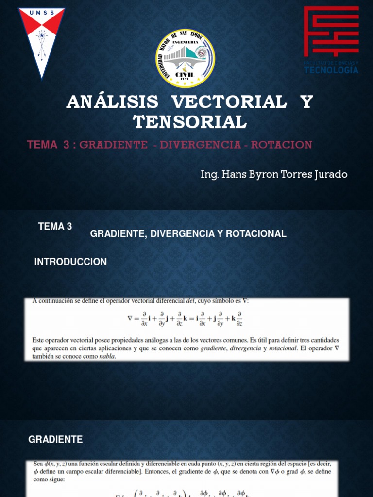 Gradiente, Divergencia y Rotacional | PDF