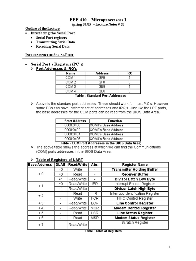 Microprocessor Lecture20 | Download Free PDF | Digital Electronics | Computer Engineering