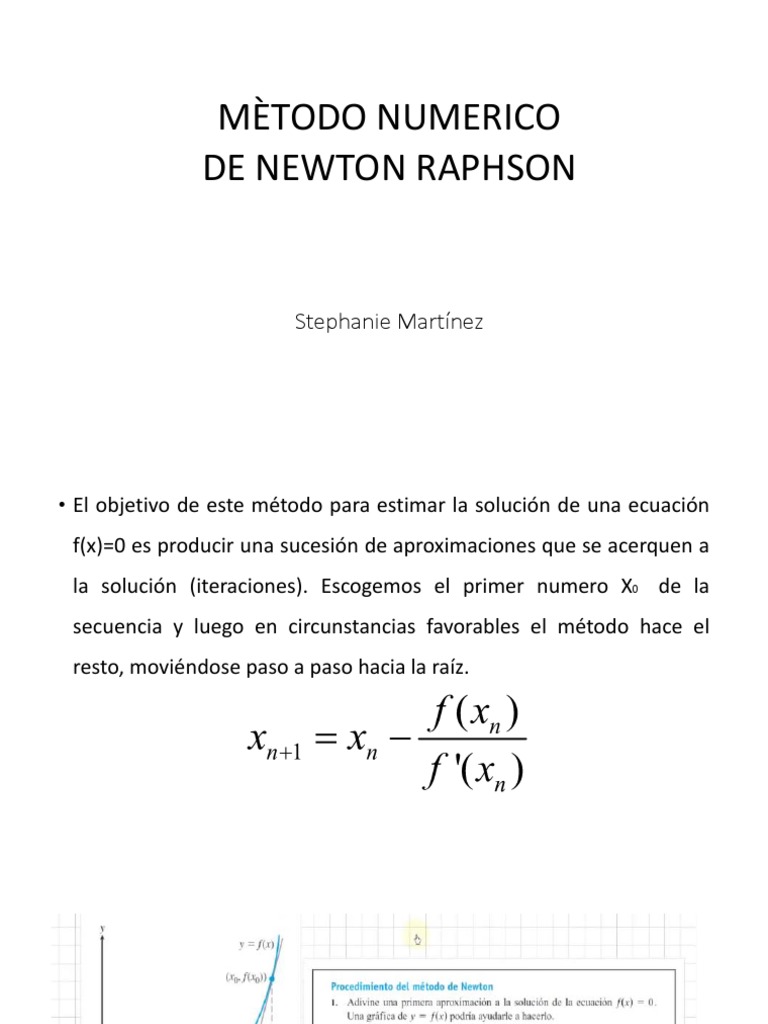 Metodo De Newton Raphson Pdf