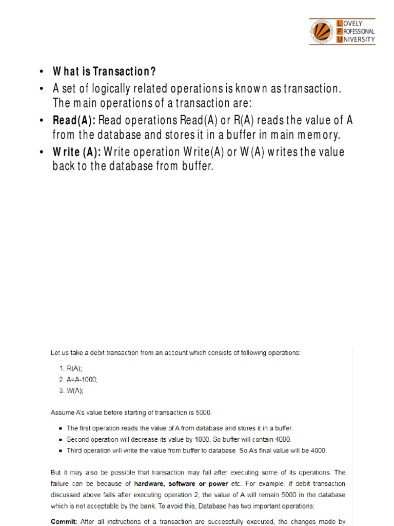 Transaction Pdf Database Transaction Information Retrieval