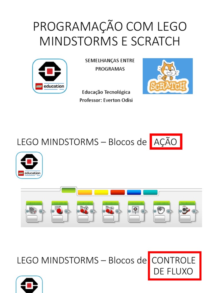 Programação Com Lego Mindstorms e Scratch | PDF | Swift (linguagem de ...