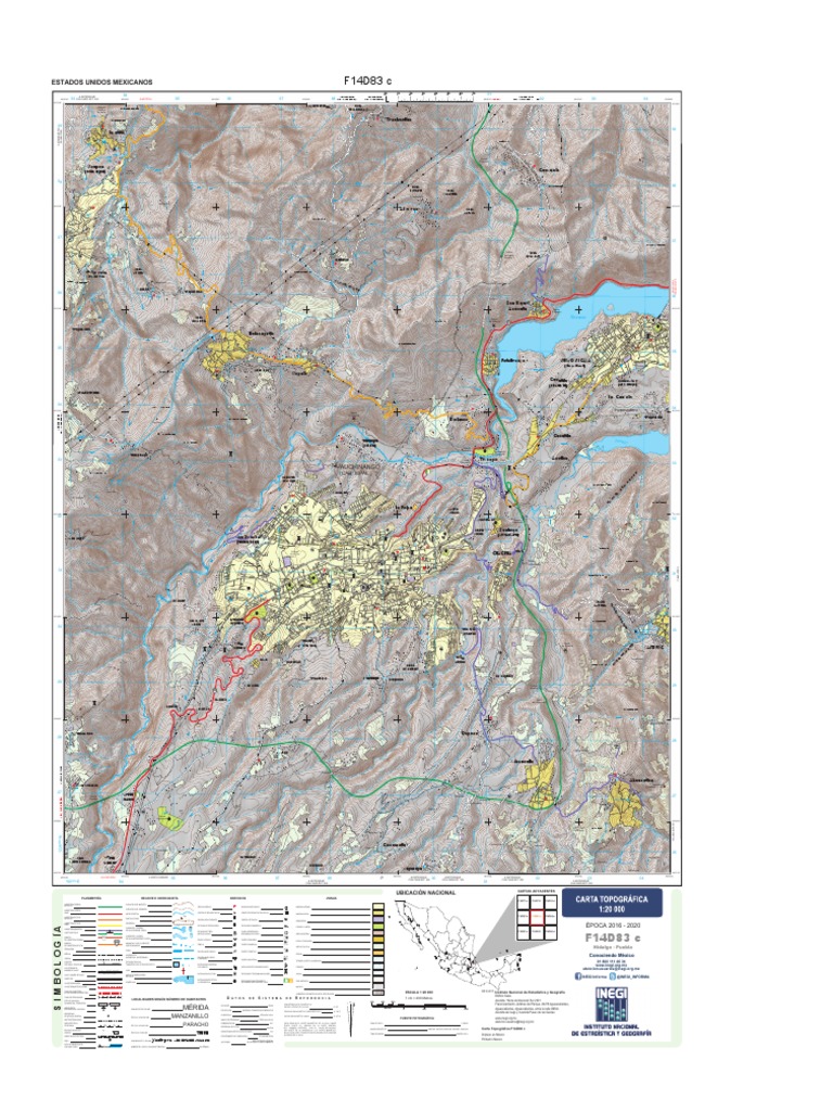 Mapa Topografia Pachuca | PDF